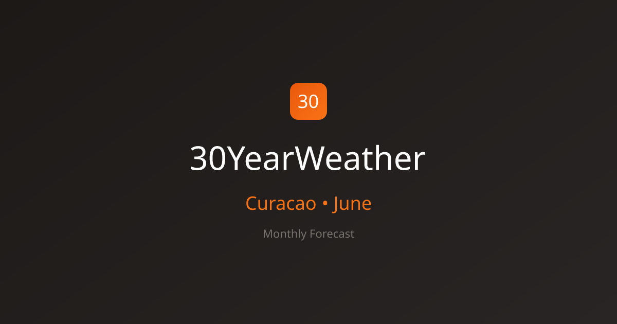 Curaçao Weather in June | 30-Year Forecast | 30YearWeather